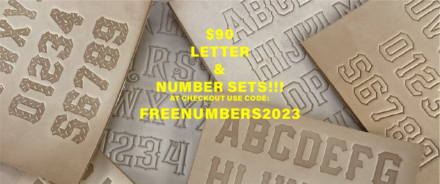 Custom Stamps for Leather Crafting including Alphabet and Number Sets ...
