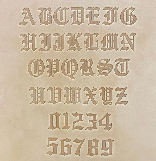 1" Tall DELRIN Alphabet/Letter Embossing Plate Set -22(A ...