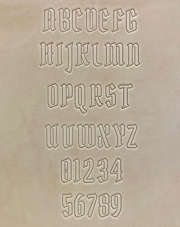 1" Tall DELRIN Alphabet/Letter Embossing Plate Set -21B ...