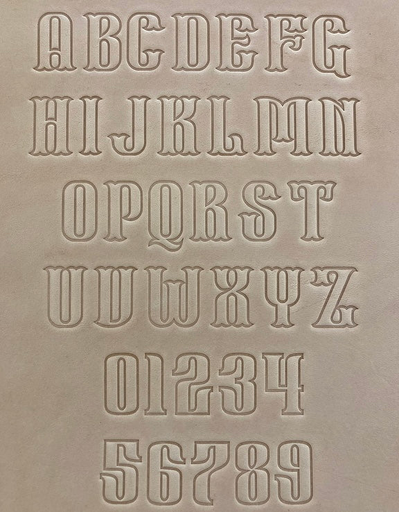 1" Tall DELRIN Alphabet/Letter Embossing Plate Set -27B ...