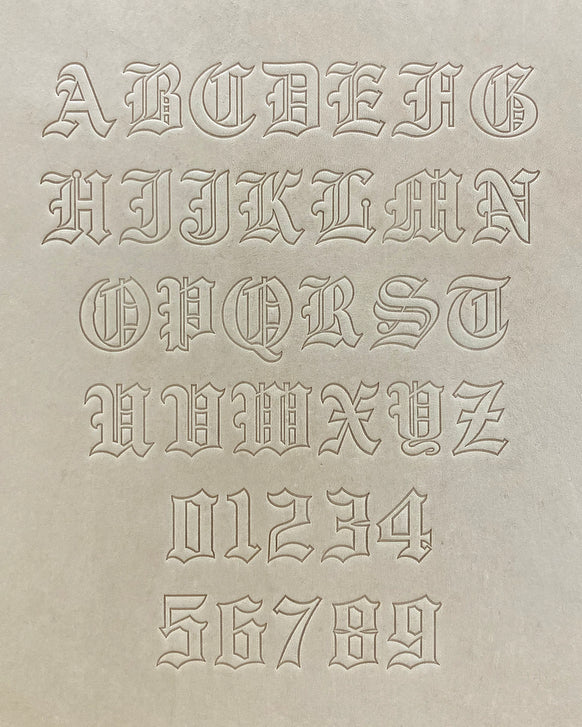 1" Tall DELRIN Alphabet/Letter Embossing Plate Set -22B ...